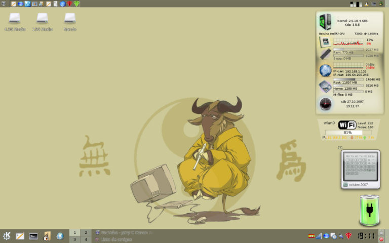 Evolución de mi escritorio Debian GNU/Linux | Picando Código