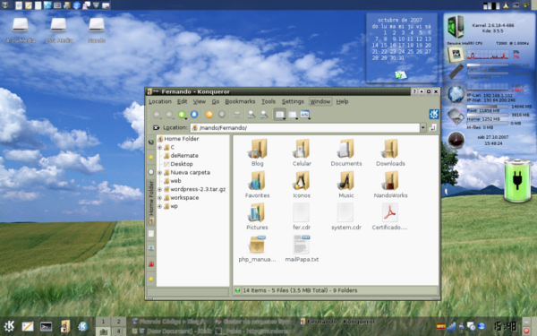 Evolución de mi escritorio Debian GNU/Linux | Picando Código