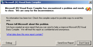 Errores divertidos y excepciones fantásticas en Visual Studio | Picando ...