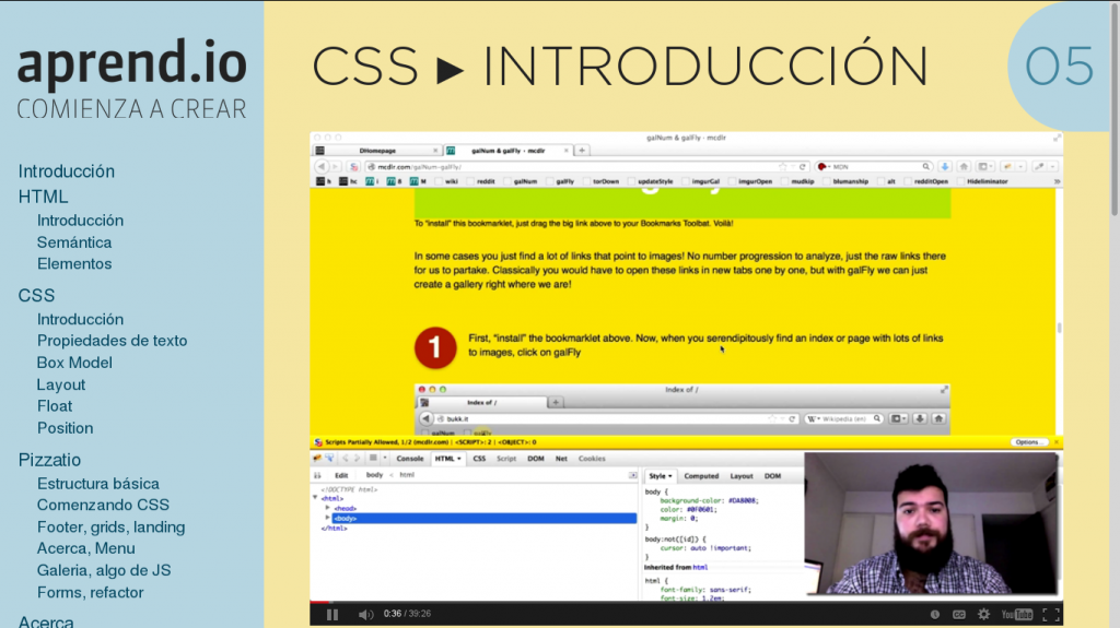 aprend.io - Aprende Front-End de forma gratuita y en Español con videos ...