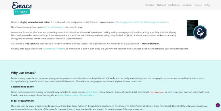 10 años de emacs.sexy | Picando Código